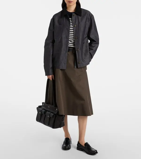 Prada Leather Tote Bag - Black