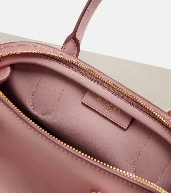 Balenciaga Bolero Mini Leather Top-handle Bag - Pink
