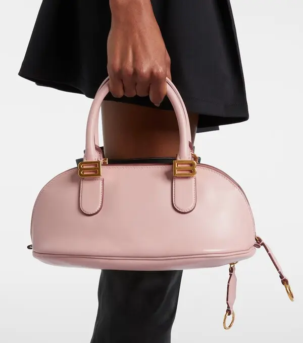 Balenciaga Bolero Mini Leather Top-handle Bag - Pink