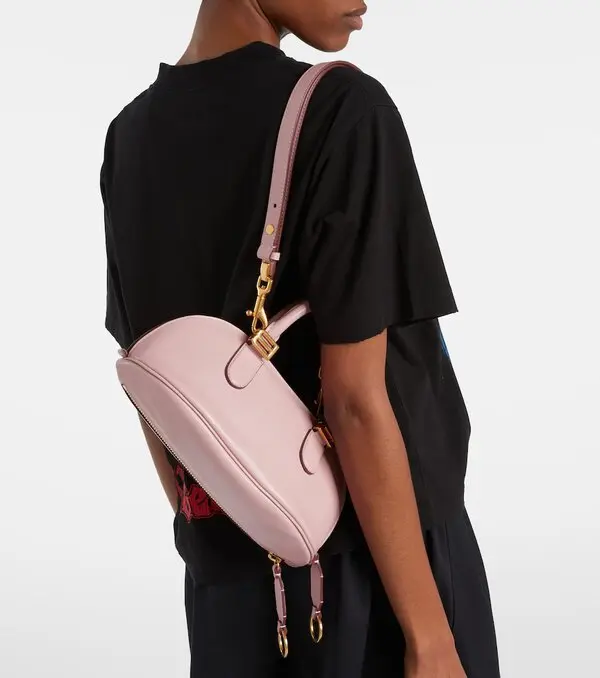 Balenciaga Bolero Mini Leather Top-handle Bag - Pink