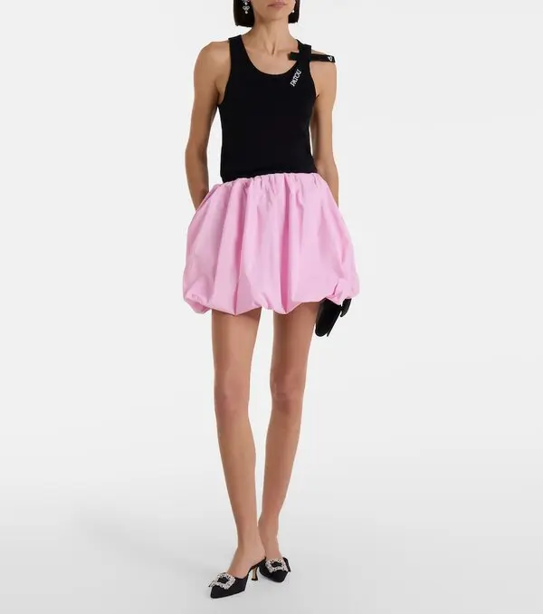 PATOU Logo Bow-detail Tank Top - Black