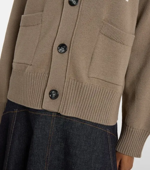 AMI Paris De Coeur Cardigan - Beige