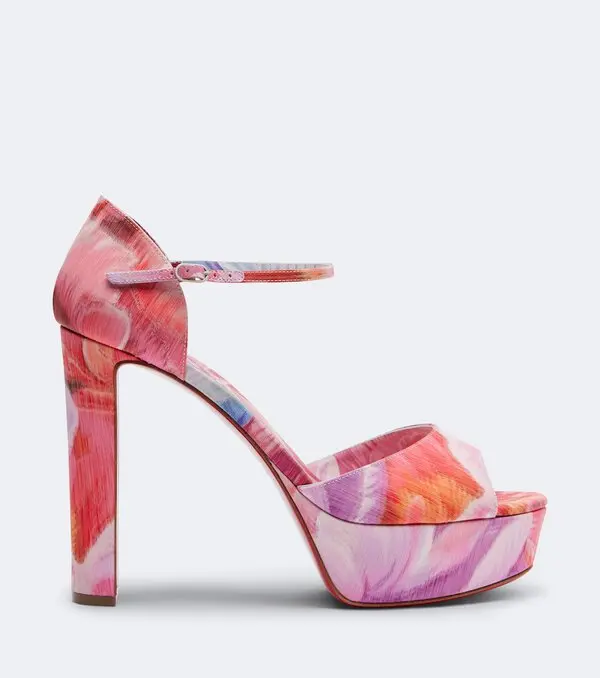 CHRISTIAN LOUBOUTIN Sandaloo 130 Floral Platform Sandals