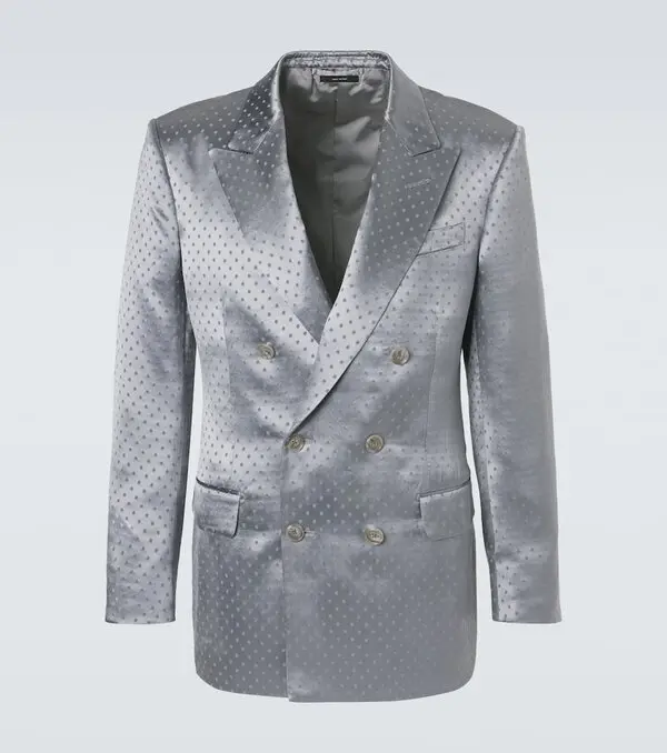 TOM FORD Polka-dot Crêpe Satin Blazer