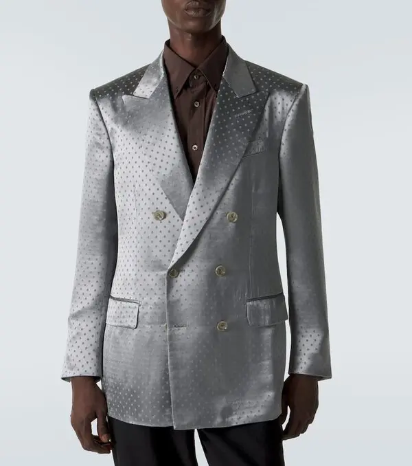 TOM FORD Polka-dot Crêpe Satin Blazer