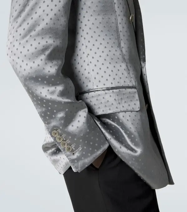 TOM FORD Polka-dot Crêpe Satin Blazer