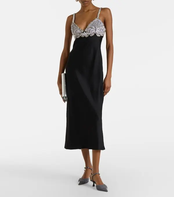 JIMMY CHOO Aren Tweed And Leather Slingback Pumps