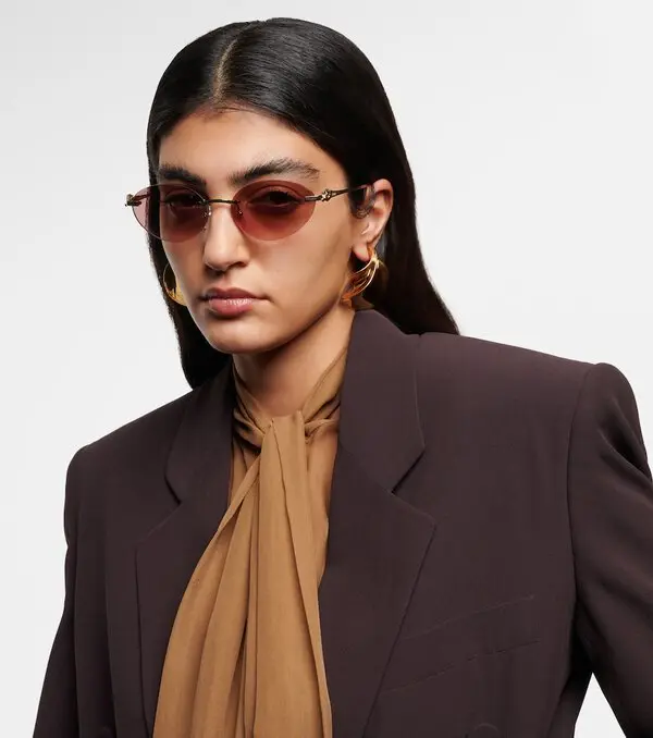 Cartier Panthère De Oval Sunglasses - Red