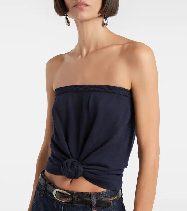 Magda Butrym Wool Top - Blue
