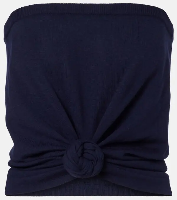 Magda Butrym Wool Top - Blue