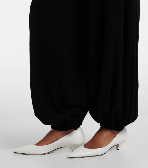 THE ROW Fiamma Cotton, Cashmere, And Silk Sweatpants