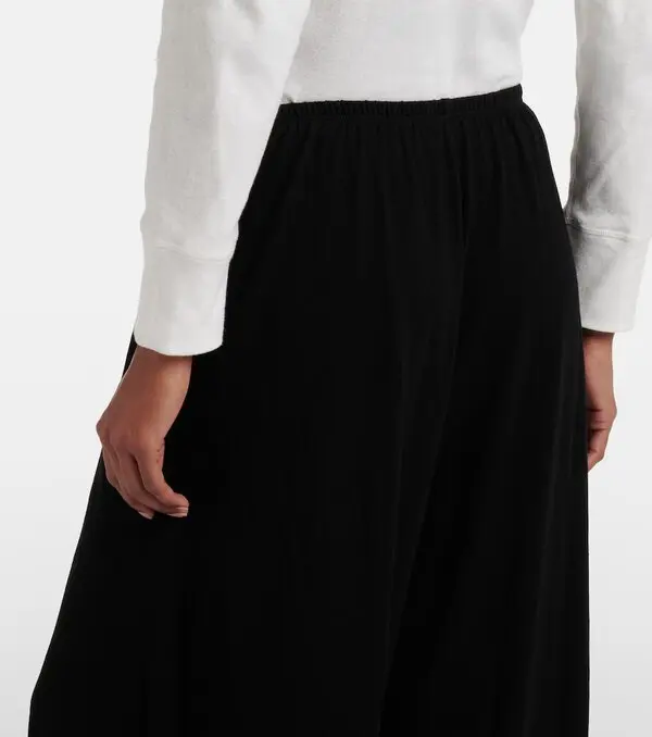 THE ROW Fiamma Cotton, Cashmere, And Silk Sweatpants