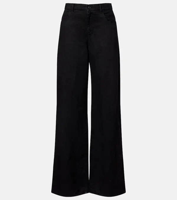 THE ROW Eglitta Wide-leg Jeans - Black