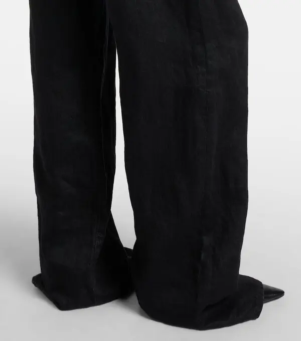 THE ROW Eglitta Linen Wide-leg Jeans