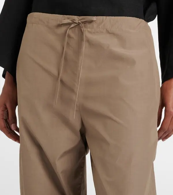 THE ROW Delano Straight Pants - Green