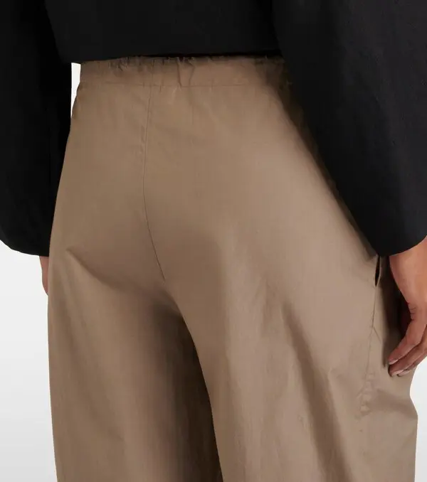 THE ROW Delano Straight Pants - Green