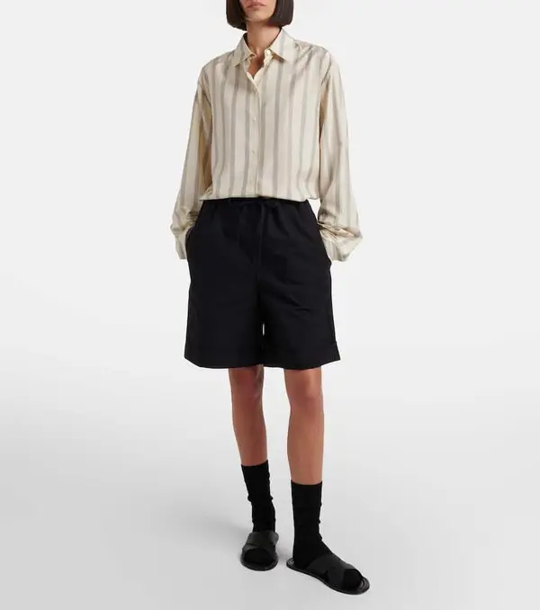 THE ROW Emiliano Cotton Shorts