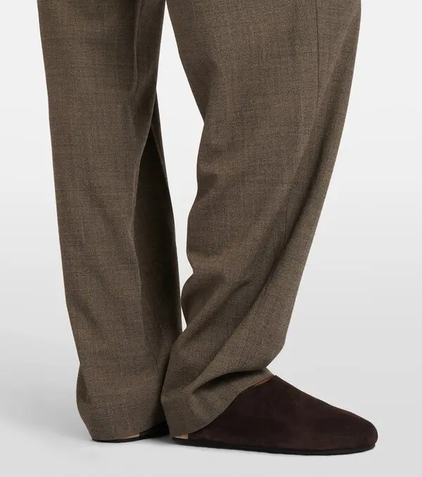 THE ROW Gianni Wool Straight Pants