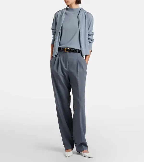 THE ROW Ragnar Virgin Wool Wide-leg Pants
