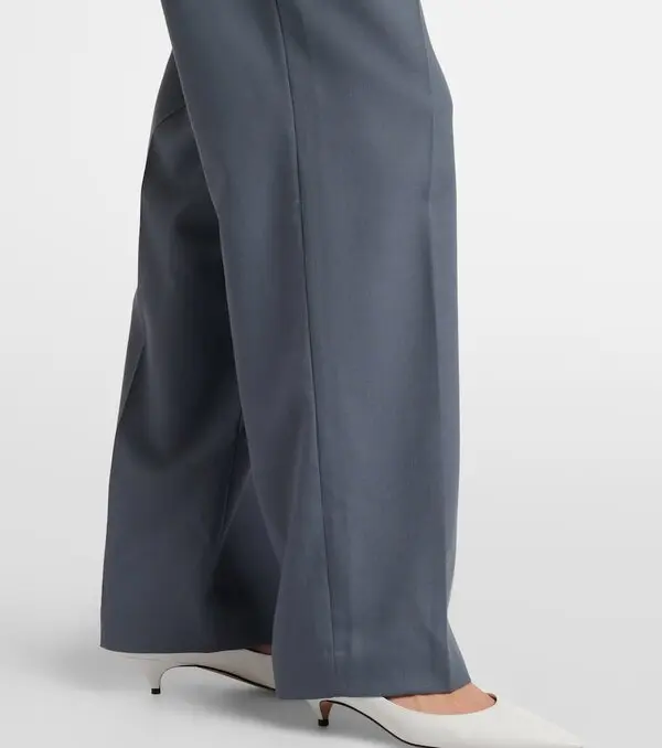 THE ROW Ragnar Virgin Wool Wide-leg Pants