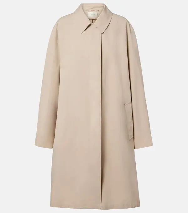 THE ROW Dayton Cotton Car Coat - Beige
