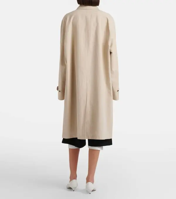 THE ROW Dayton Cotton Car Coat - Beige