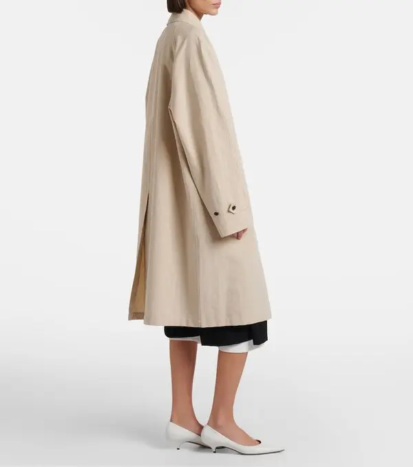 THE ROW Dayton Cotton Car Coat - Beige