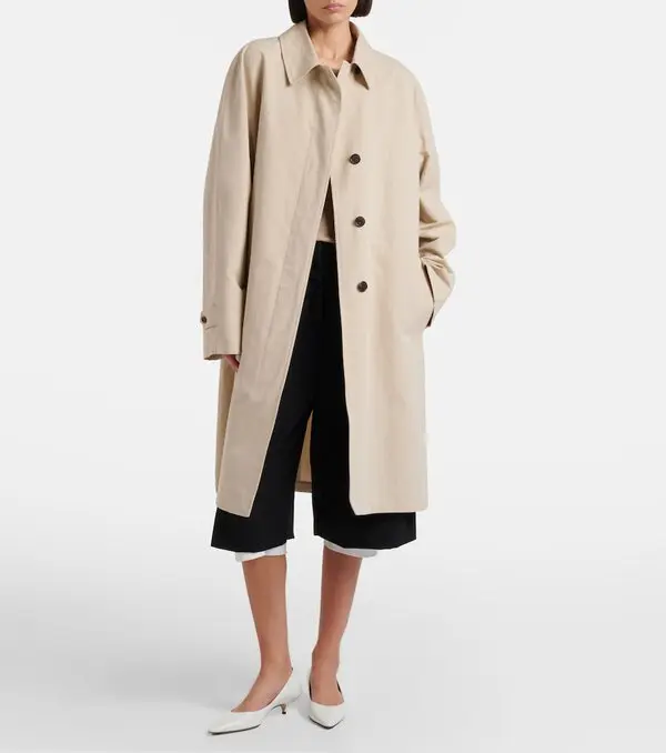 THE ROW Dayton Cotton Car Coat - Beige