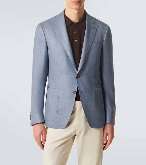 Canali Wool, Silk, And Linen Blazer
