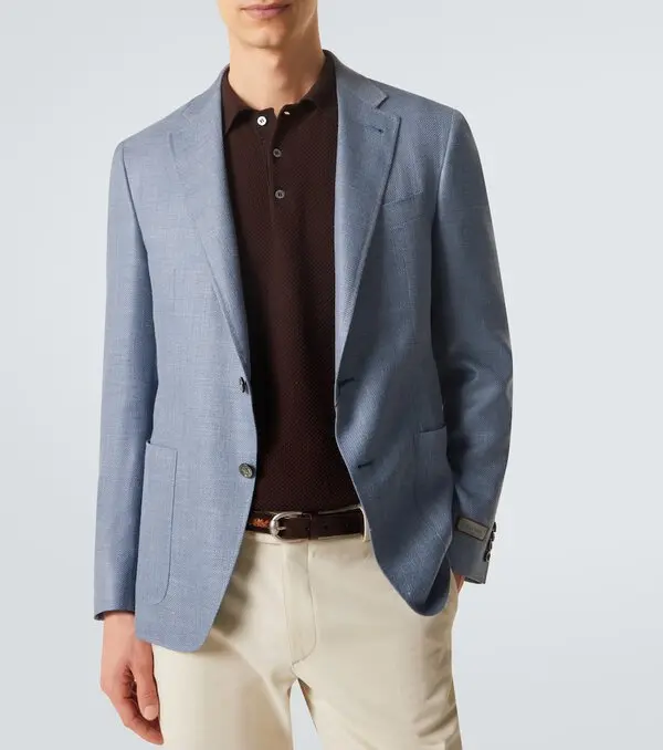 Canali Wool, Silk, And Linen Blazer