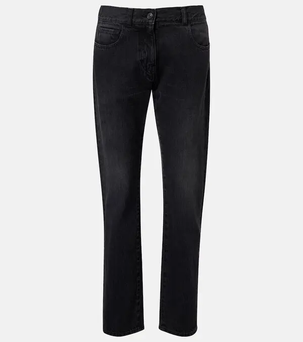 THE ROW Booker Low-rise Straight Jeans - Black