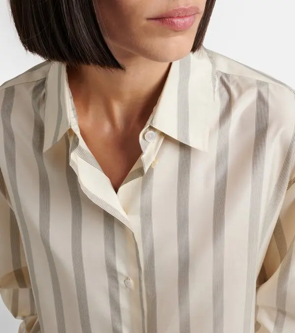 THE ROW Sisilia Striped Silk Shirt