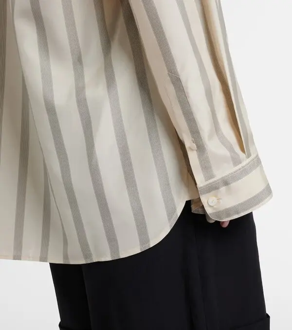 THE ROW Sisilia Striped Silk Shirt
