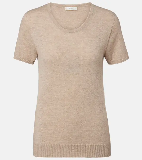 THE ROW Nova Cashmere Top - Beige