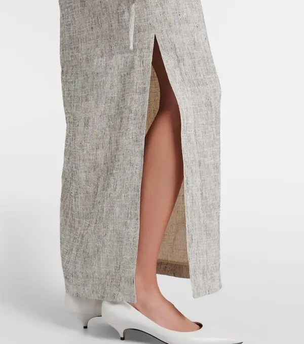 THE ROW Blum Linen And Silk Maxi Skirt