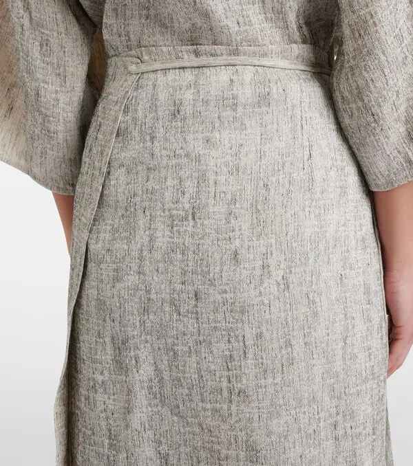 THE ROW Blum Linen And Silk Maxi Skirt