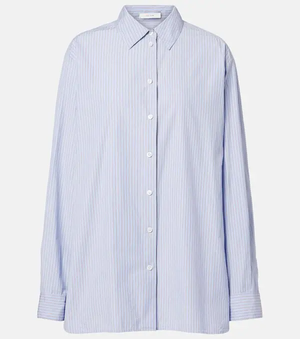 THE ROW Striped Cotton Shirt