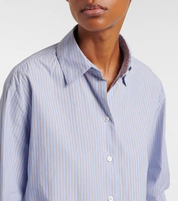 THE ROW Sisilia Striped Cotton Shirt