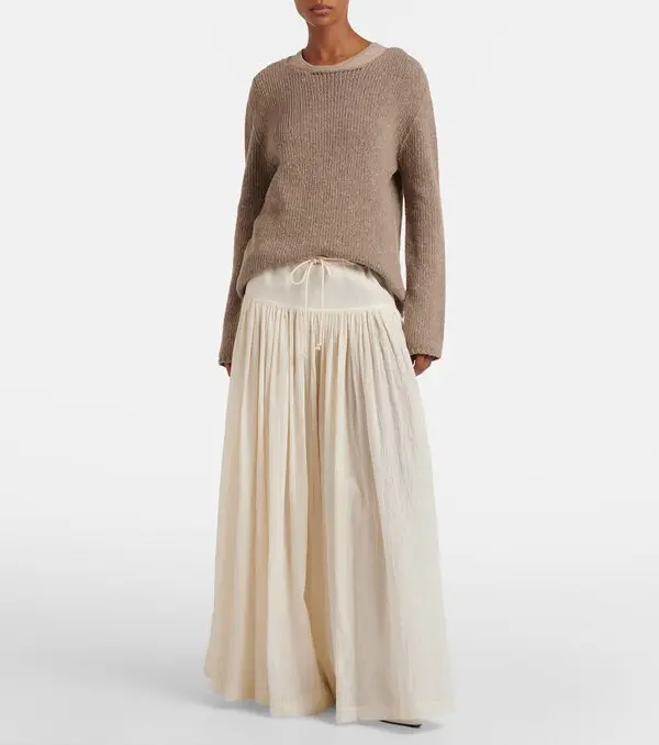 THE ROW Nitha Cashmere Sweater - Beige