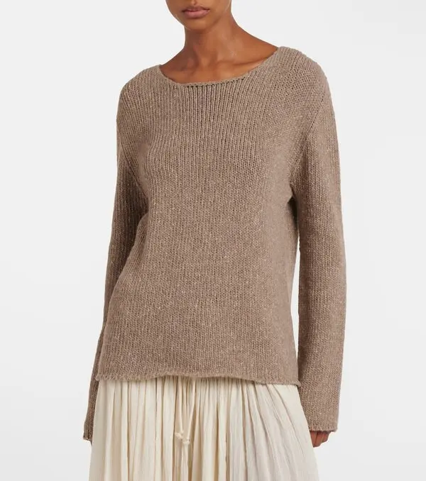 THE ROW Nitha Cashmere Sweater - Beige