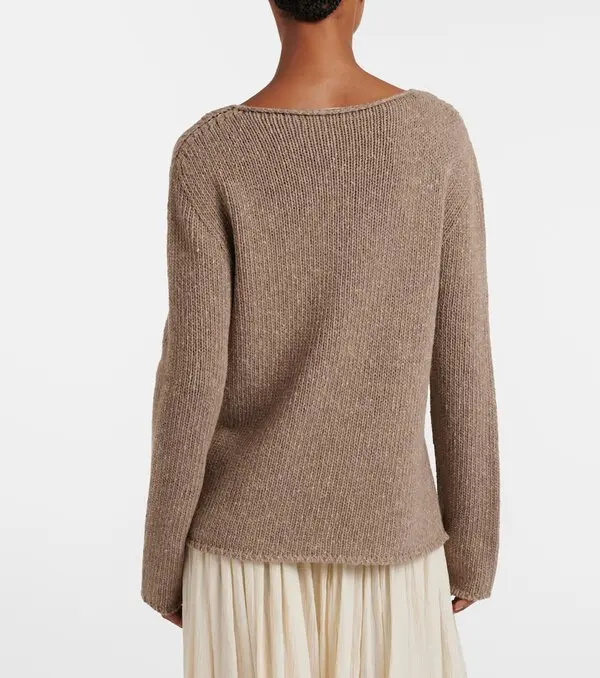 THE ROW Nitha Cashmere Sweater - Beige