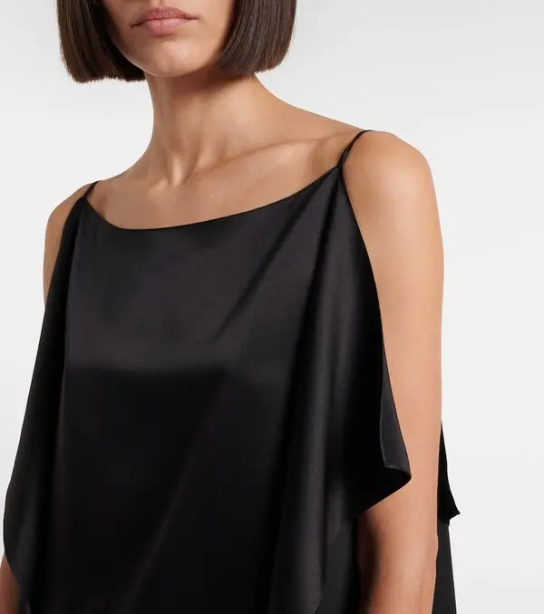 THE ROW Koray Silk Top