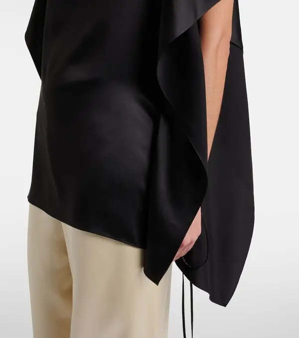 THE ROW Koray Silk Top