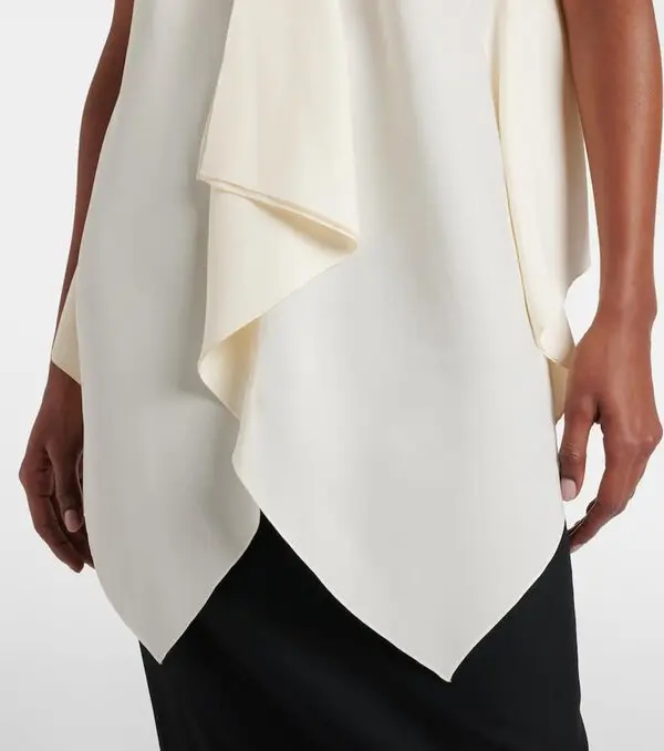 THE ROW Loya Silk Top - White
