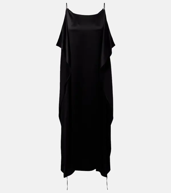 THE ROW Kylo Ruffled Maxi Dress - Black