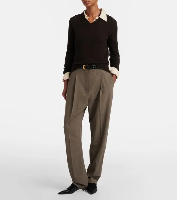 THE ROW Nalini Knitted Cashmere Top