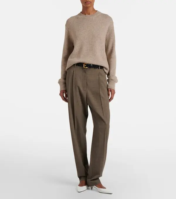 THE ROW Noval Knitted Cashmere Sweater - Beige