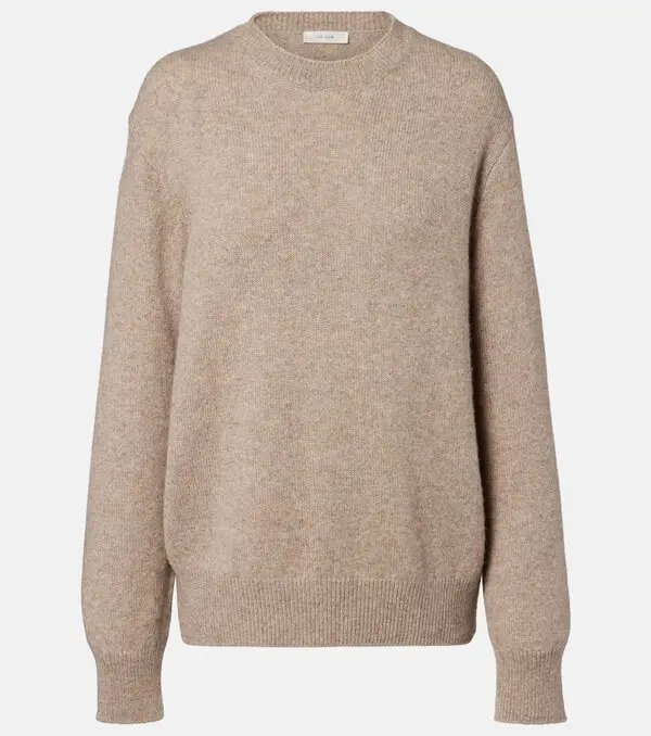 THE ROW Noval Knitted Cashmere Sweater - Beige