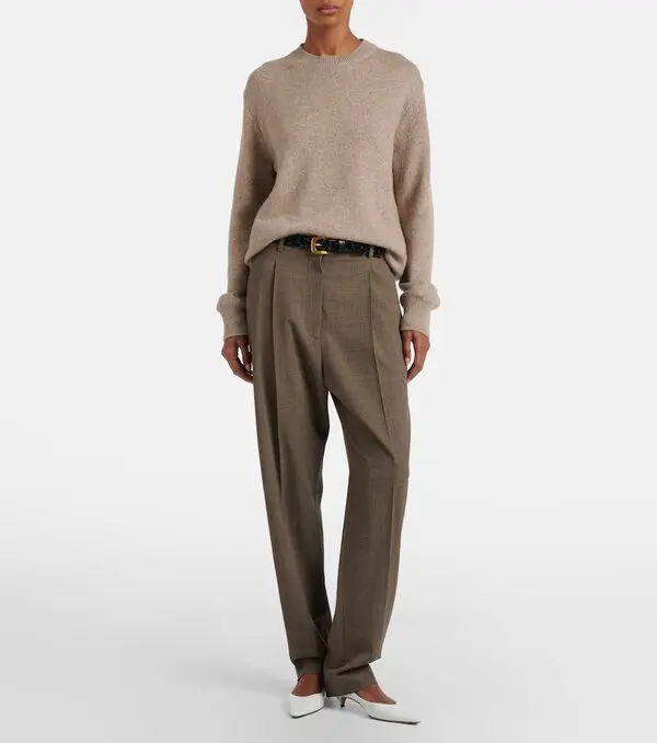 THE ROW Noval Knitted Cashmere Sweater - Beige