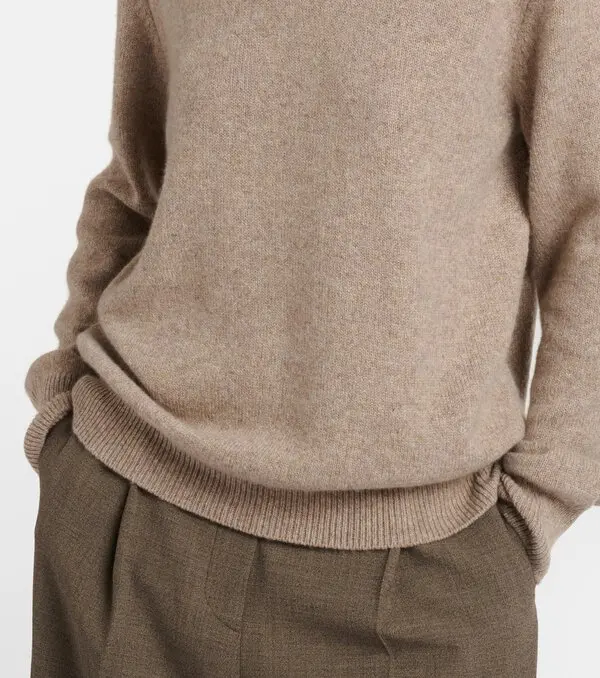 THE ROW Noval Knitted Cashmere Sweater - Beige